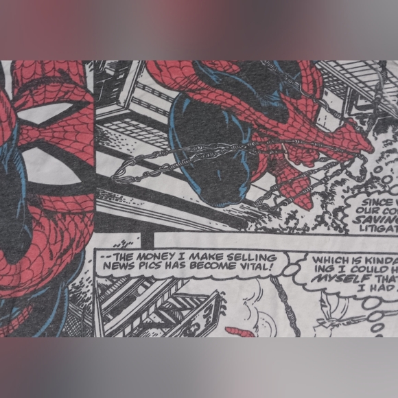 Marvel | Shirts | Spiderman Shirt Movie Cartoon Tv Marvel All Over ...